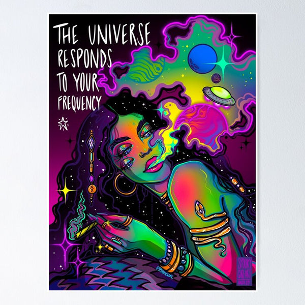 Highest Frequency Poster Print | Spooky Girl Art