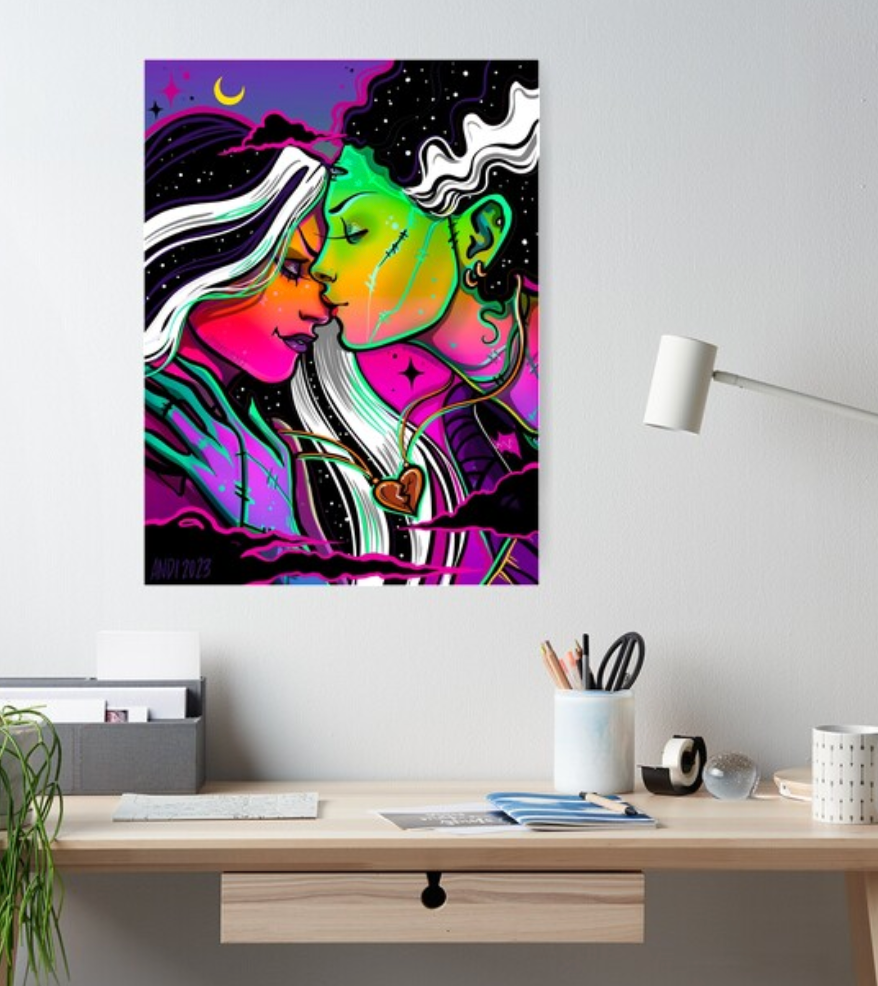 Monster Love | Spooky Girl Art | Andi Astra
