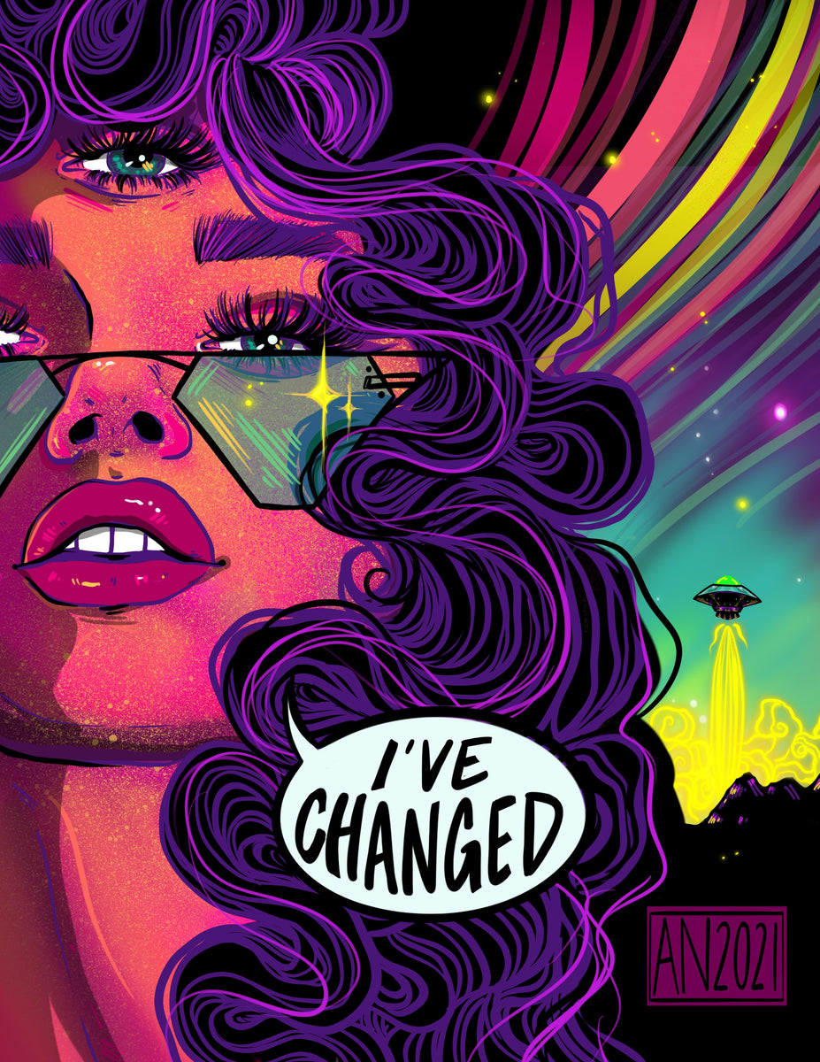 I've Changed Poster Print - Spooky Girl Art